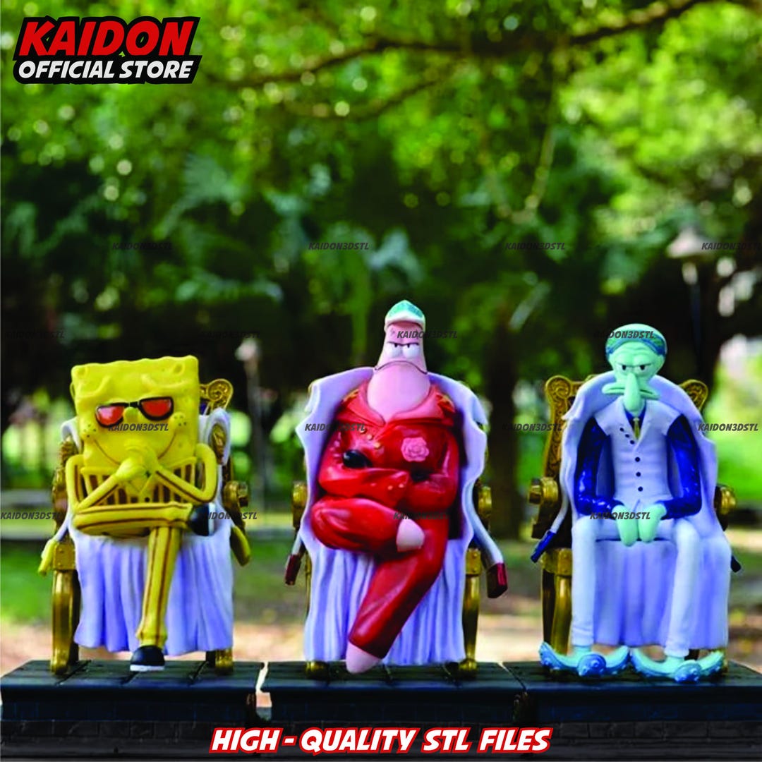 One Piece Spongebob STL File for 3D Printing High Quality 3D Model ...