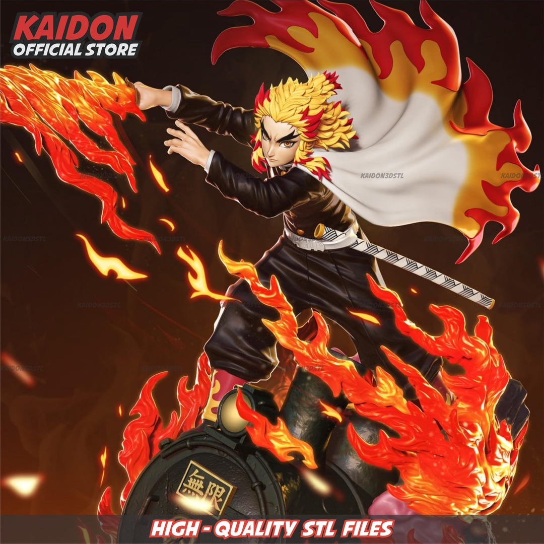 Kyojuro Rengoku Fire Hashira Demon Slayer STL File for 3D Printing High ...