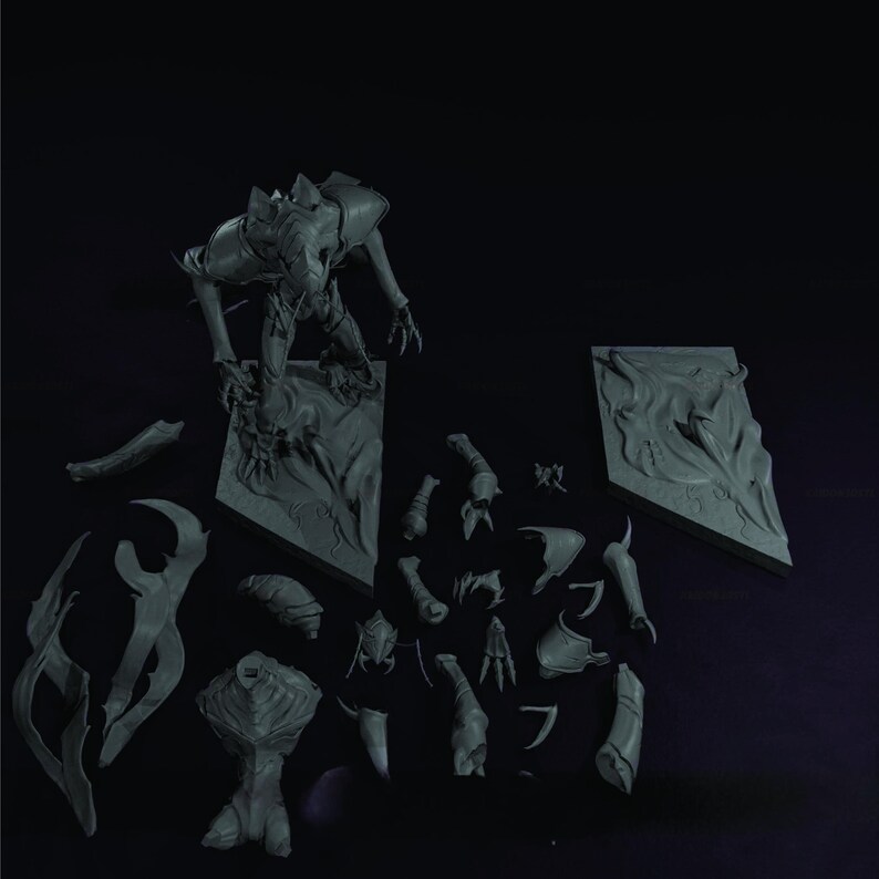 Sung Jin Woo, Beru & Igris STL File for 3D Printing High Quality 3D ...