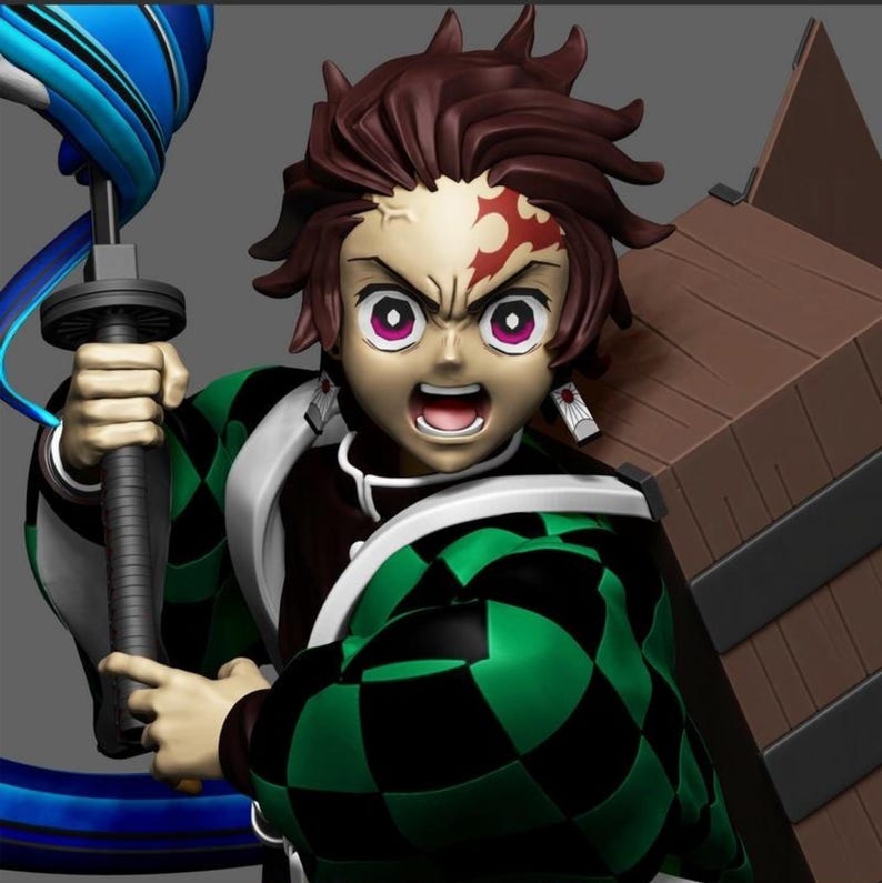 Tanjiro Nezuko Demon Slayer Kimetsu No Yaiba STL File for 3D Printing ...