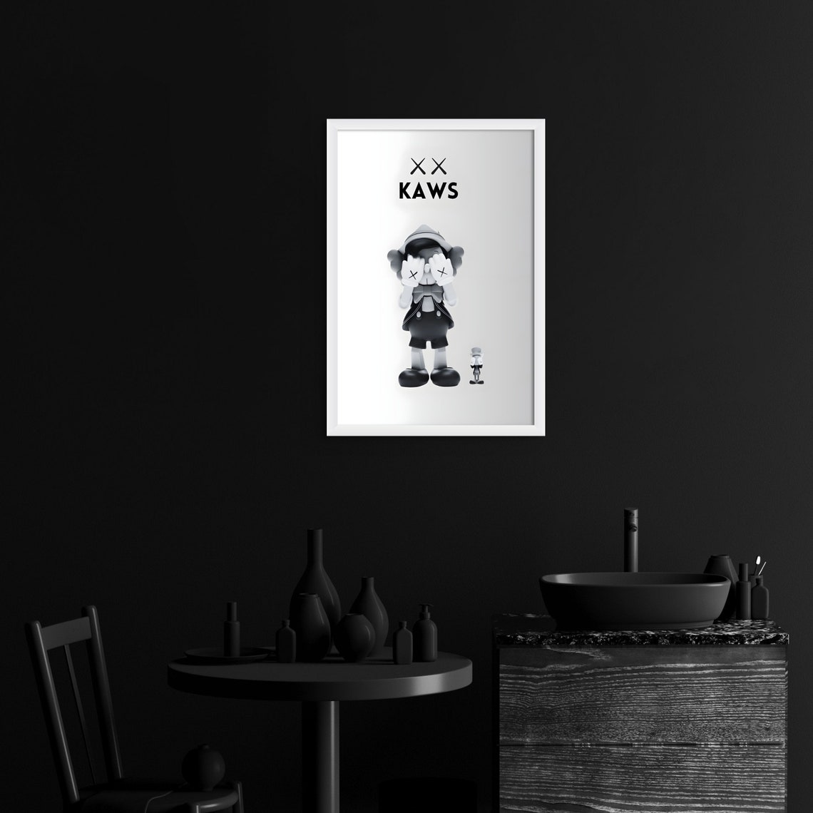 Pinocchio Sad Kaws Figure Poster Toys, Hypebeast Decor, Digital ...