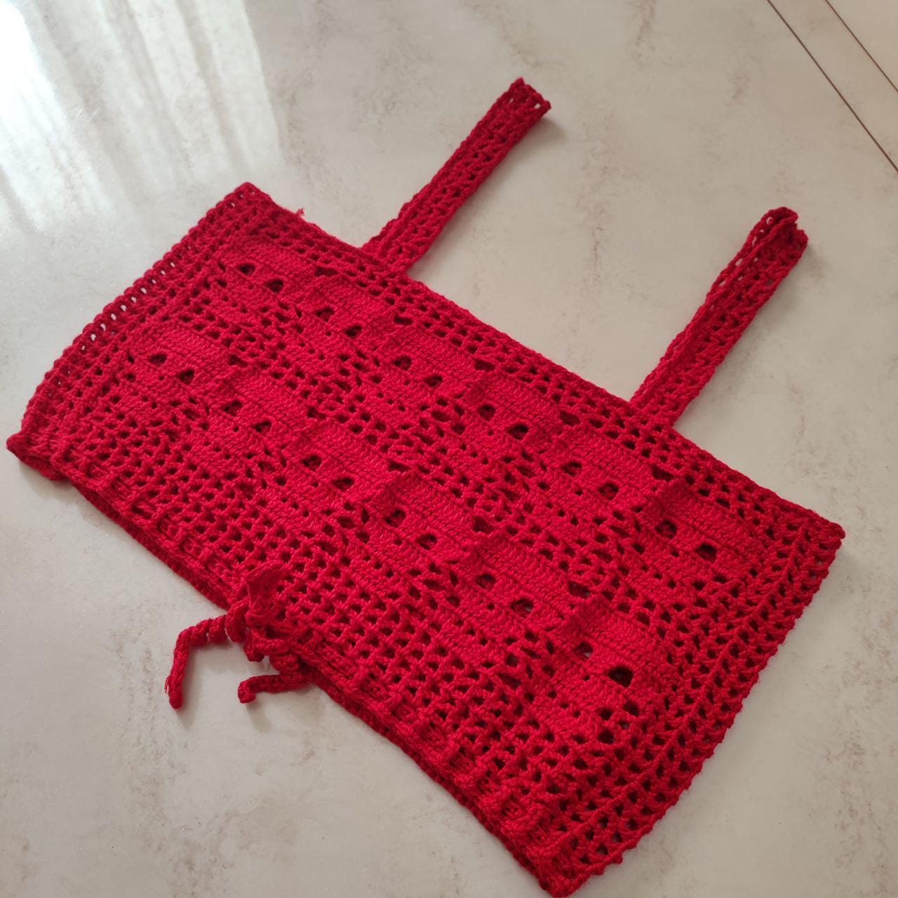 Crochet Skull Crop Top, Crochet Halloween Costume, Red Skull, Skeleton ...