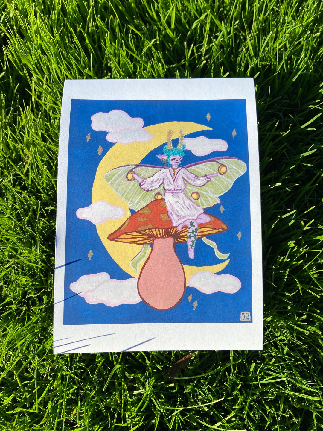 Luna the Moon Fairy Print/ Fairy Art / Celestial Art - Etsy
