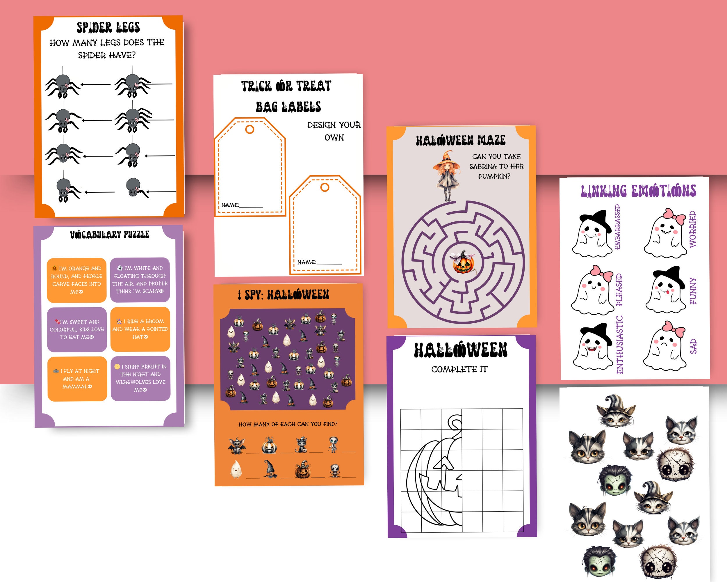 Ultimate Halloween Activity Book: Creative and Educational - Etsy