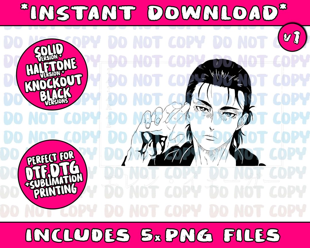 ANIME Fan Art Eren Cool Charcter Cut His Hand Cold Moment Png Bundle ...