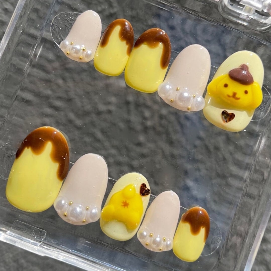 3D Pompompurin Press on Nails - Etsy