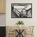 The Scream Inspired Metal Wall Art – Edvard Munch Style Abstract ...