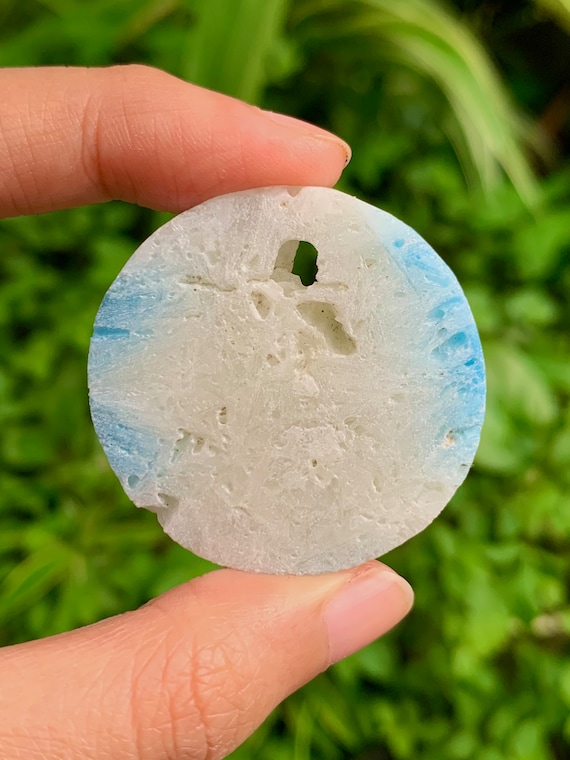 Blue Seam Agate Blue Ice Agate Crystal Nakaurite Super Beautiful Etsy UK