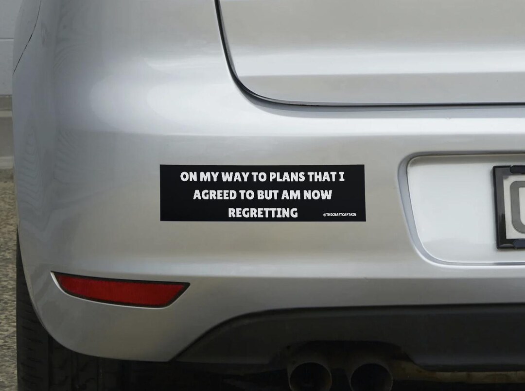 Cancelled Plans Bumper Sticker: Funny Car Decal - Etsy