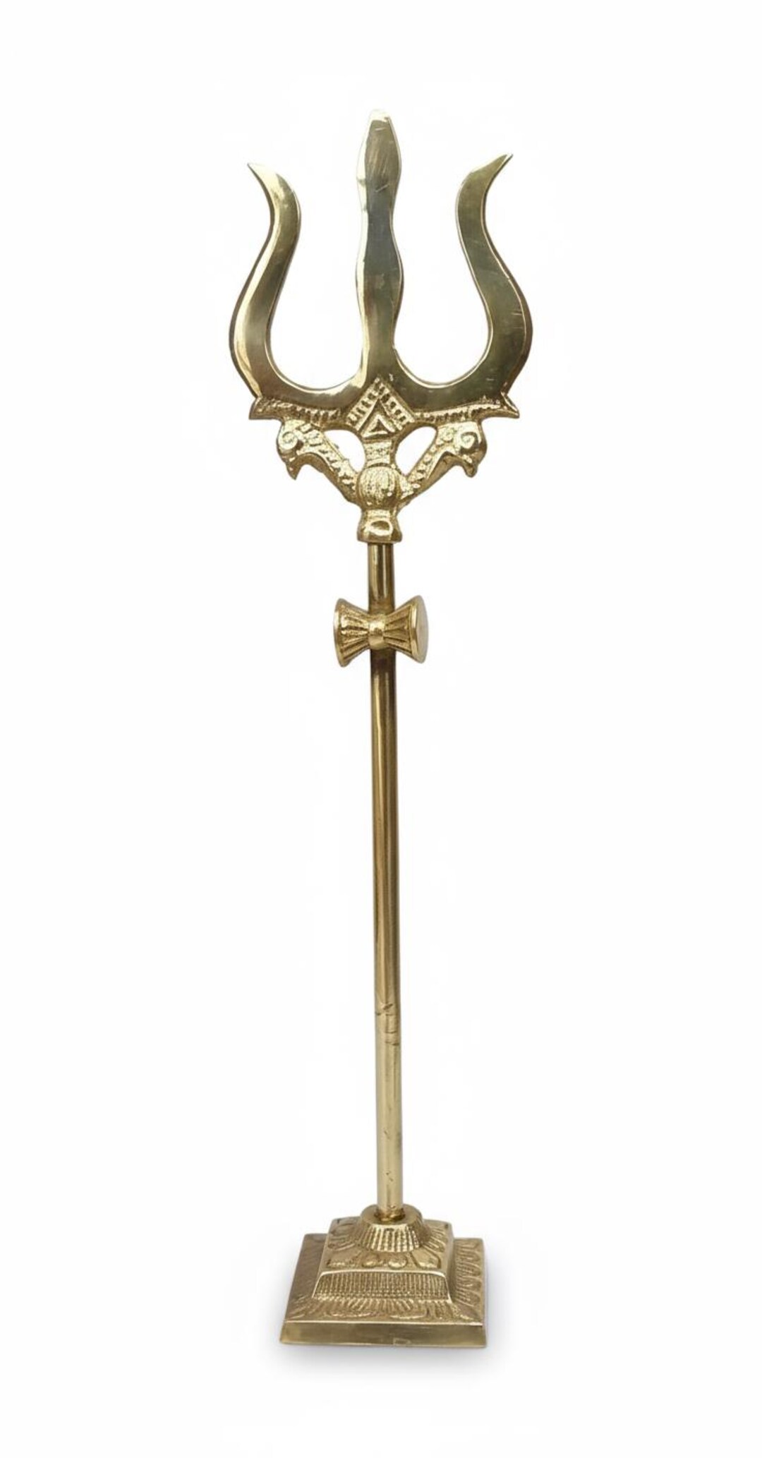 Large Brass Trishul Stand | Lord Shiva Trident (trishool) | Mahadev ...