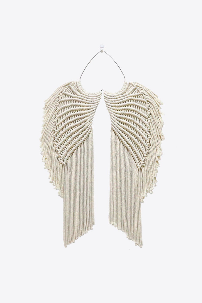 Boho Chic Macrame Angel Wings Wall Hanging – Ethereal Home Decor - Etsy