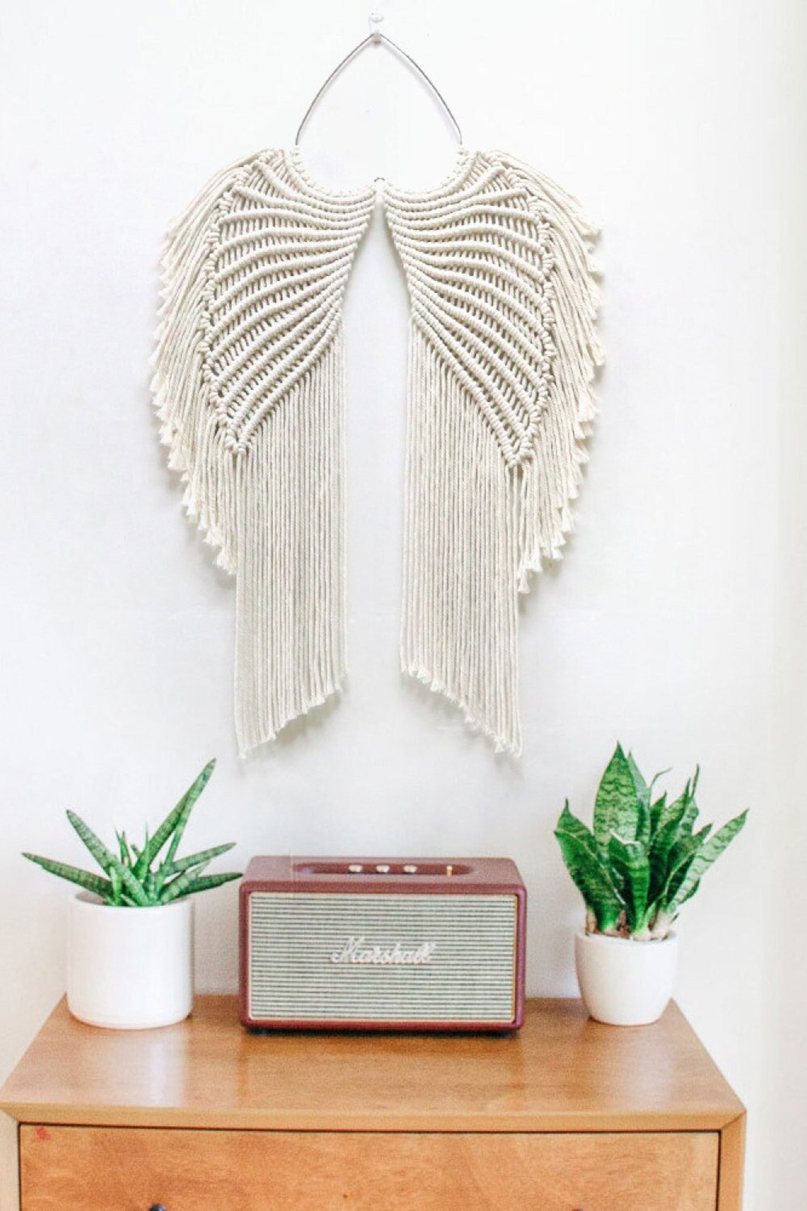 Boho Chic Macrame Angel Wings Wall Hanging – Ethereal Home Decor - Etsy