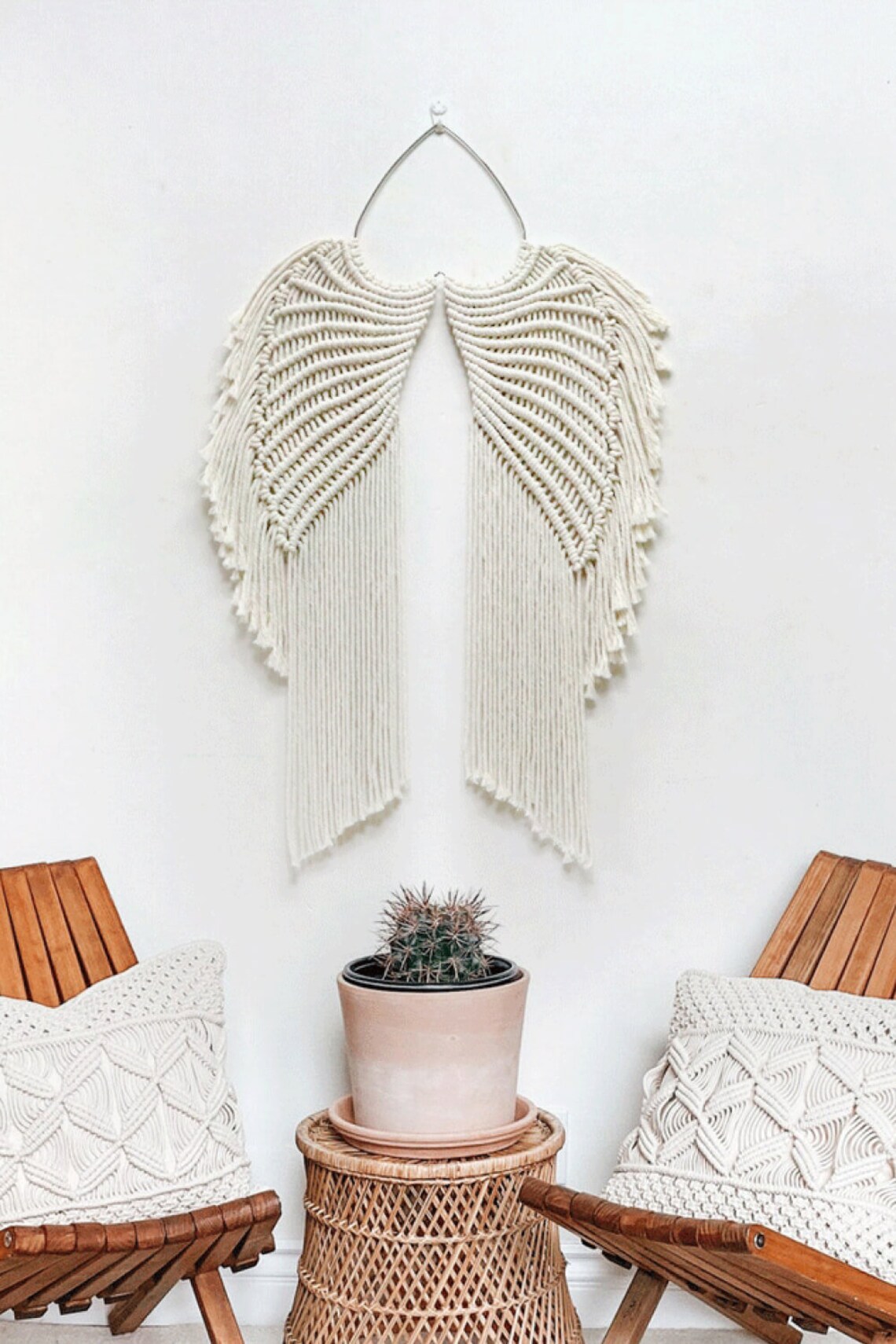 Boho Chic Macrame Angel Wings Wall Hanging – Ethereal Home Decor - Etsy