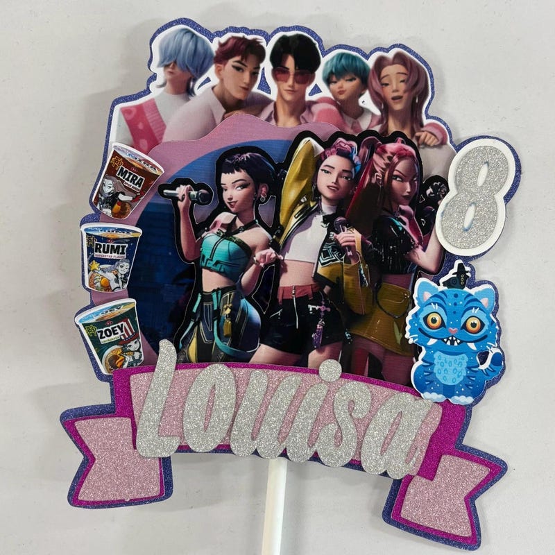 Kpop Demon Hunters Cake Topper - Etsy Australia