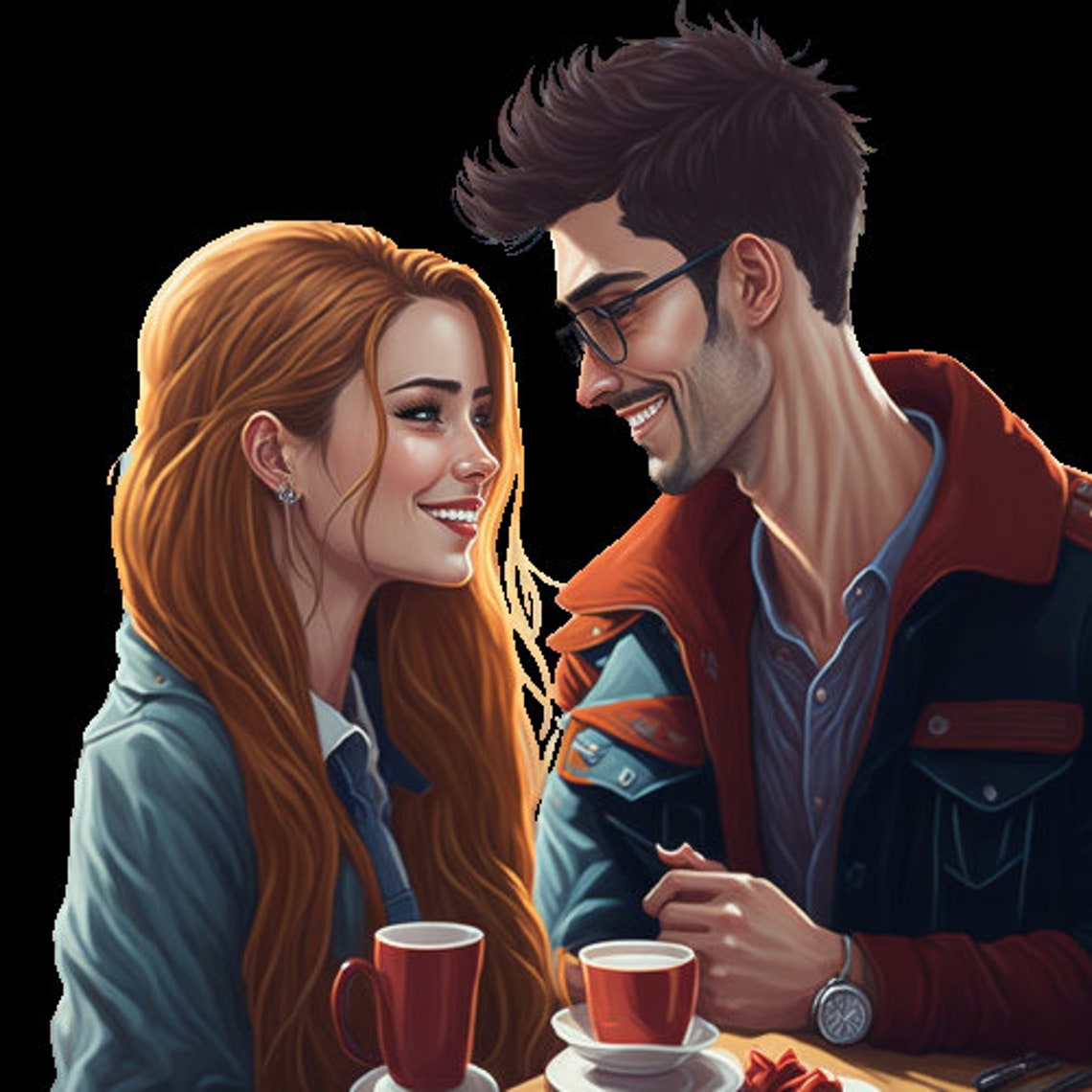 Cute Couple Clip Art Etsy
