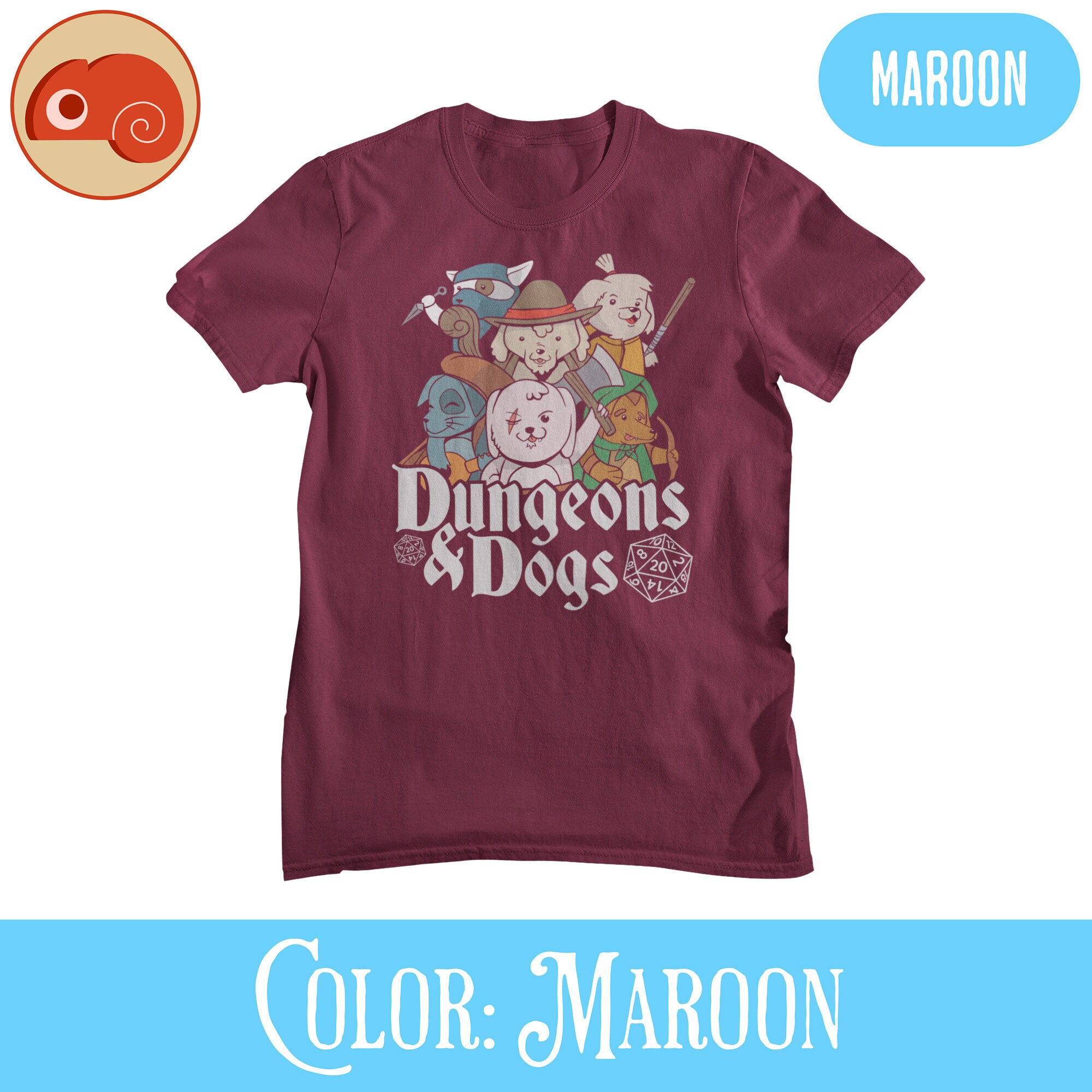 Dungeons & Dogs Shirt Dungeons and Dragons T-shirt RPG Tee Dnd and ...