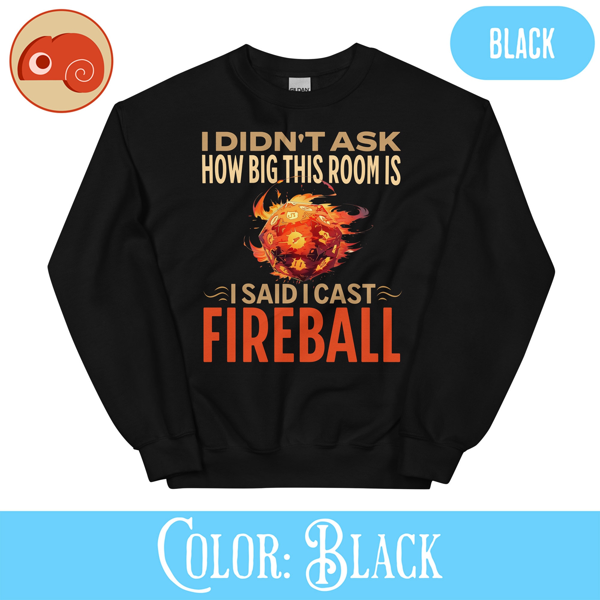 DM I Said I Cast Fireball, Dungeons & Dragons Sweatshirt RPG Sweater Dnd Gift Dnd and ...