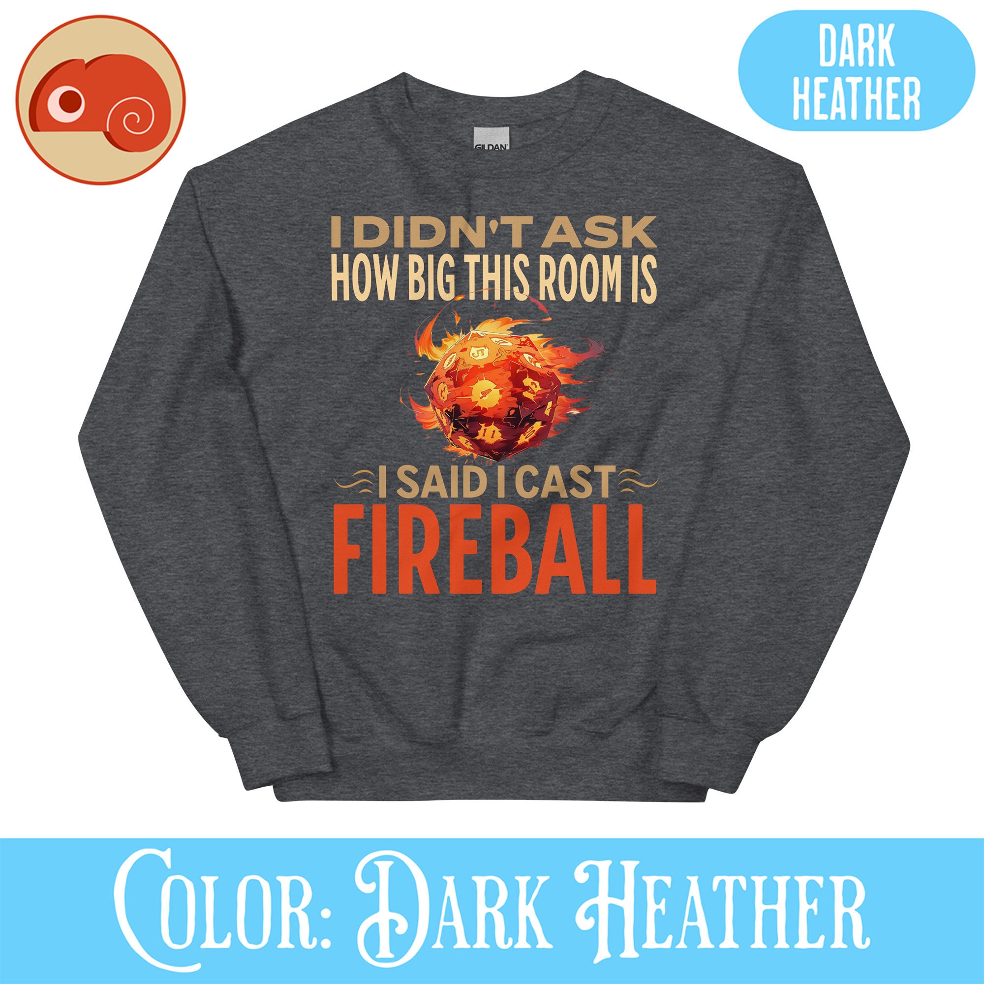 DM I Said I Cast Fireball, Dungeons & Dragons Sweatshirt RPG Sweater ...