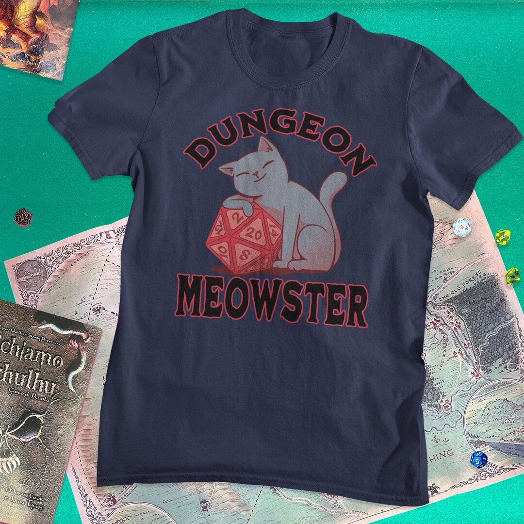 Dungeon Meowster, Kawaii Cat Adventure | Dungeons & Dragons T-shirt ...