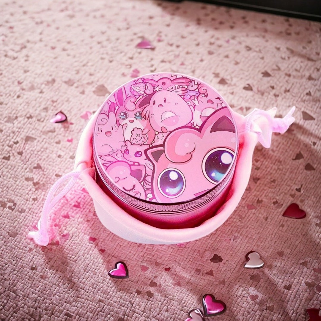 Cute Grinder With Kief Catcher Pokemon Weed Grinder for - Etsy