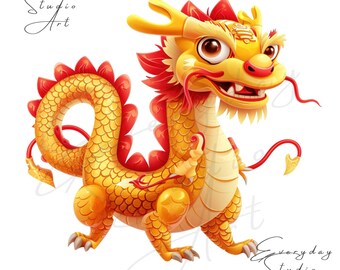 Cute Chinese New Year Clipart, 11 PNG Hight Quality, Digital Download ...