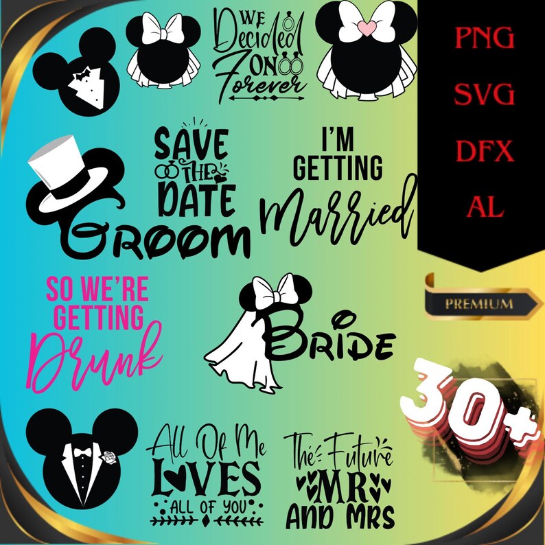 Bride and Groom SVG, Wedding Couple, Wedding SVG, Engagement Svg ...