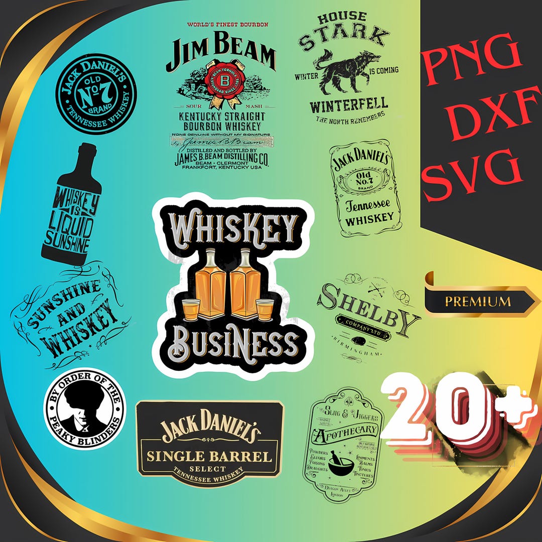 Whiskey SVG Bundle, Drinking Svg, Cocktail Svg, Alcohol Svg Bundle ...