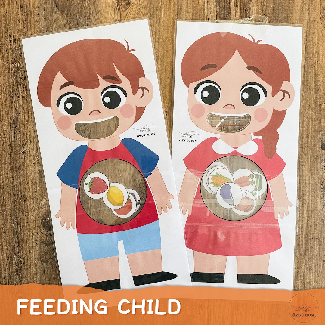 Feeding Child/feeding Activity/preschool Activity/kids Activity ...