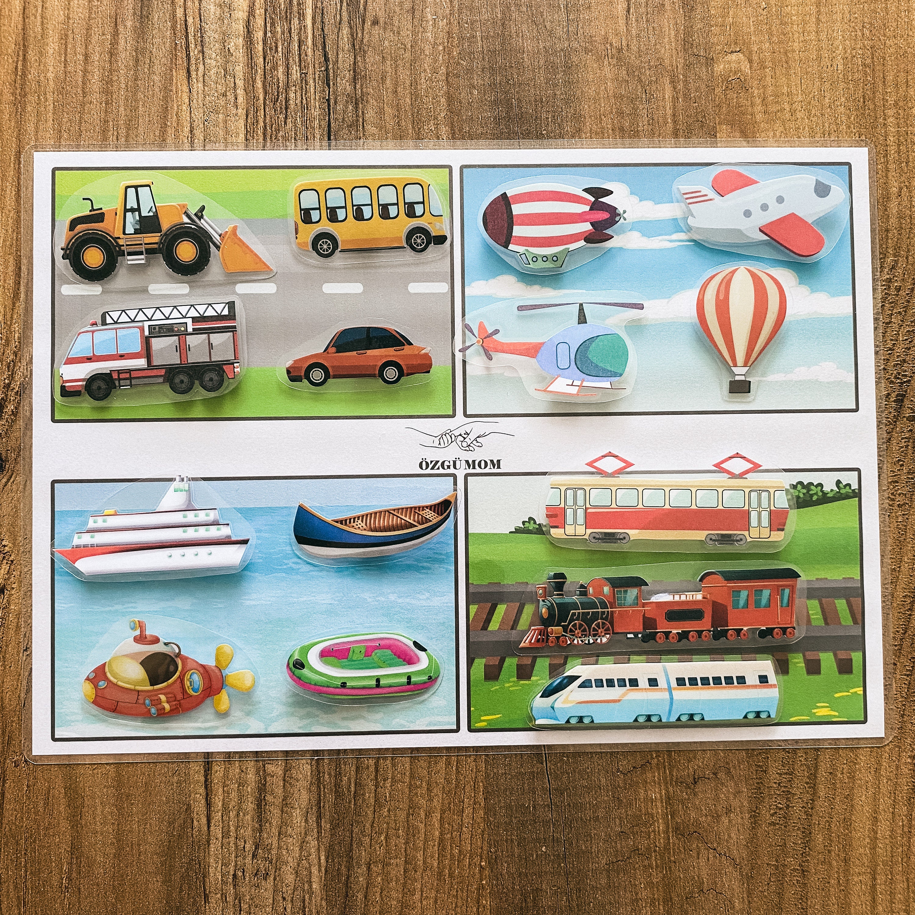 Transportation Matching Game – Printable Montessori Land & Air PDF - Etsy