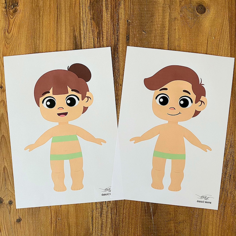 Dress up Kids Worksheet/dress up Game/preschool Printable Activity ...