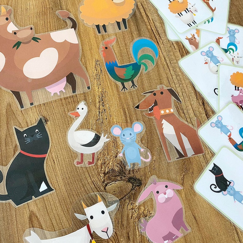Animal Sequencing/montessori Paper/educational Play/printable Pattern ...