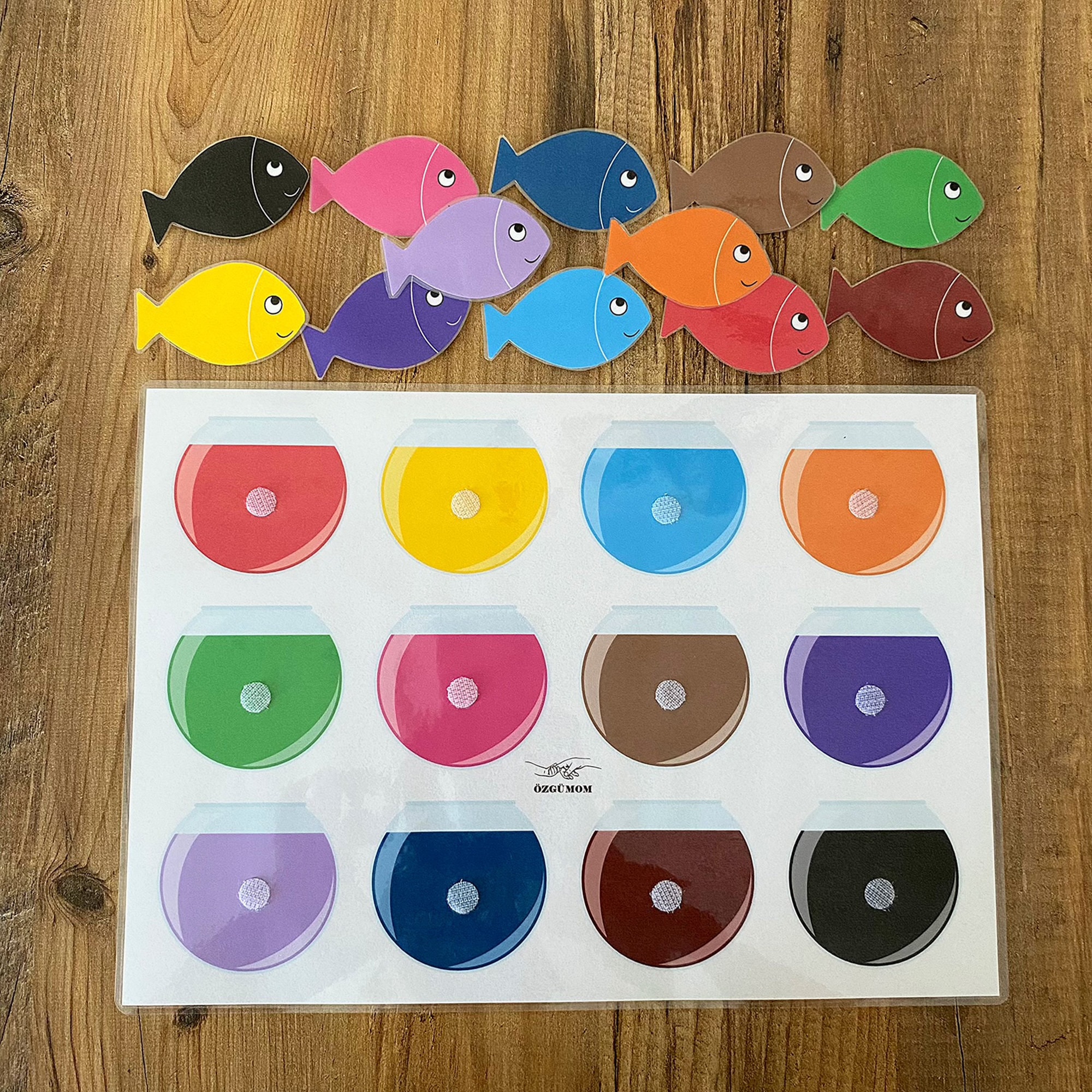 Fish Colour Matching/matching Colours/preschool and Kindergarten ...