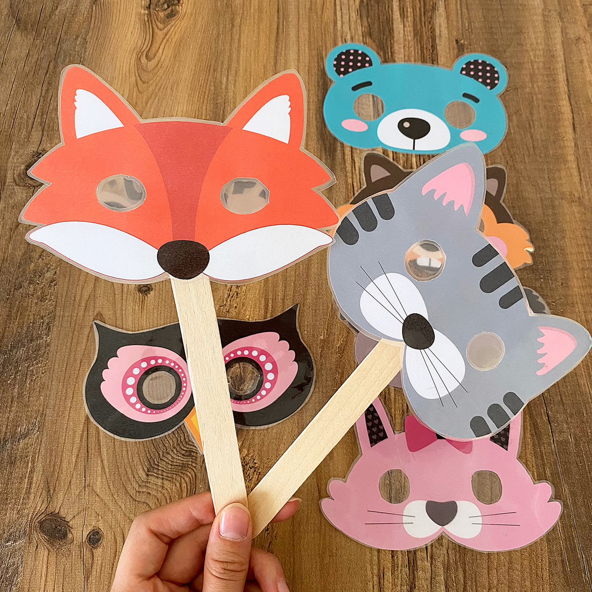 Animal Masks for Kids – Printable Party Masks & Kids Activities PDF - Etsy
