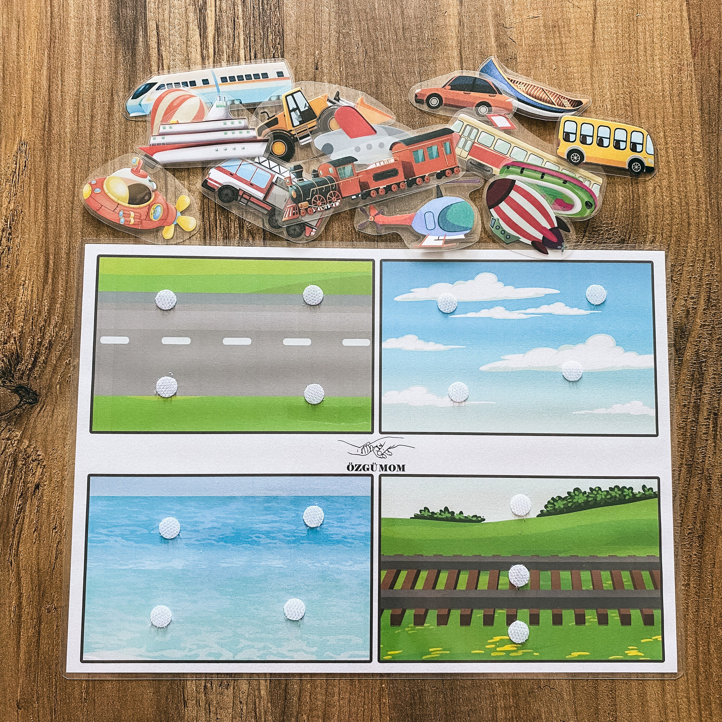 Transportation Matching Game – Printable Montessori Land & Air PDF - Etsy