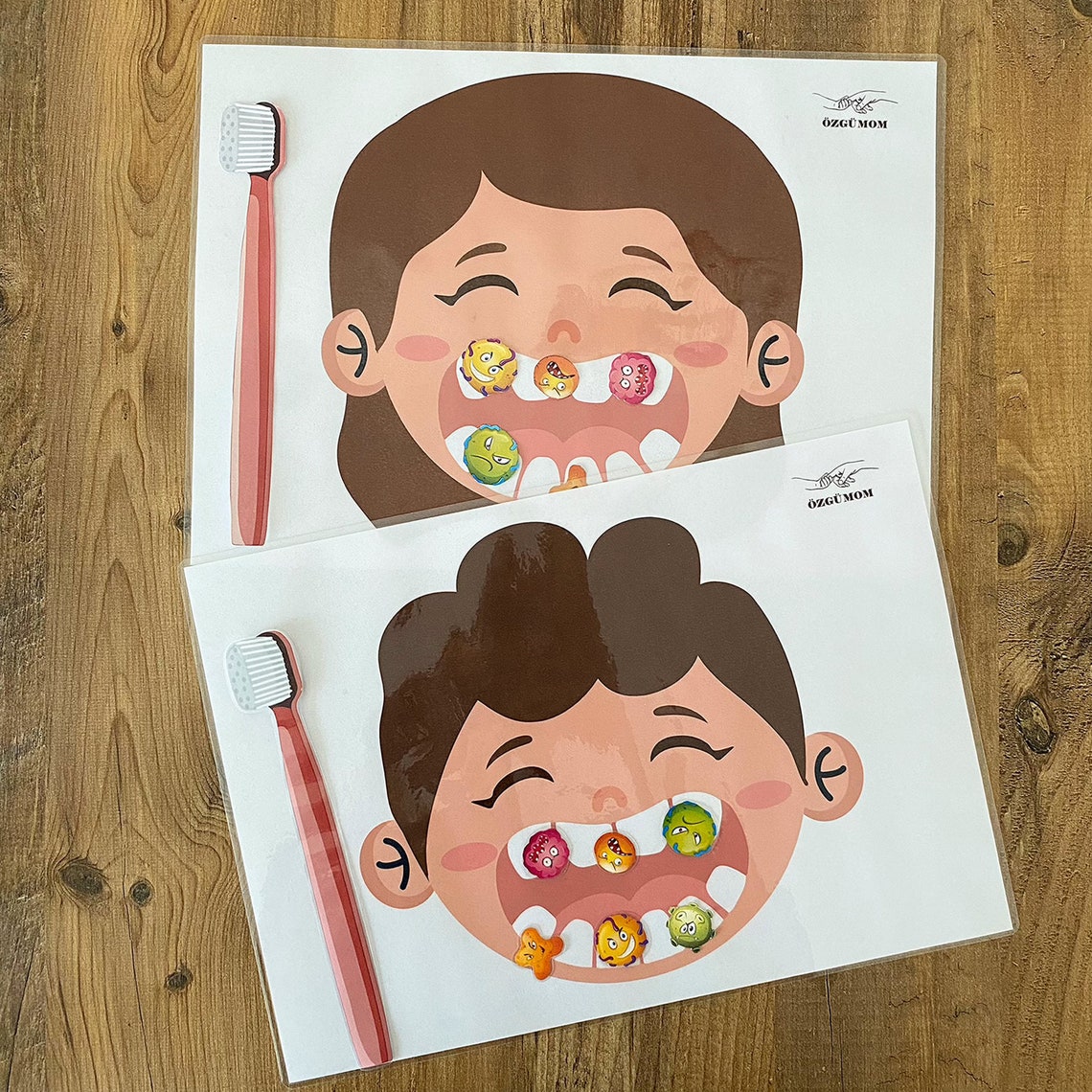 Brush Teeth/teeth Brushing Activity/montessori Learning/preschool ...