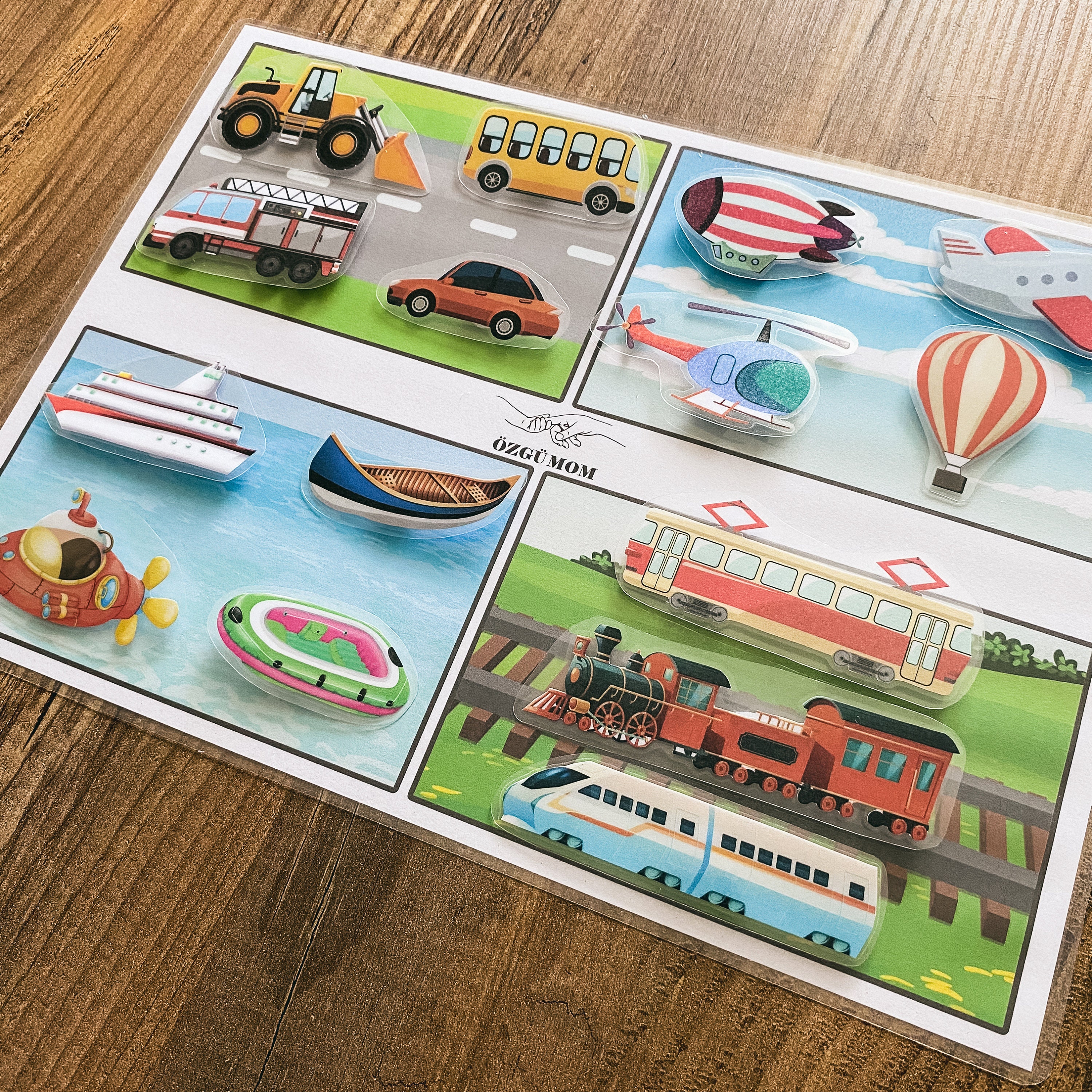 Transportation Matching Game – Printable Montessori Land & Air PDF - Etsy