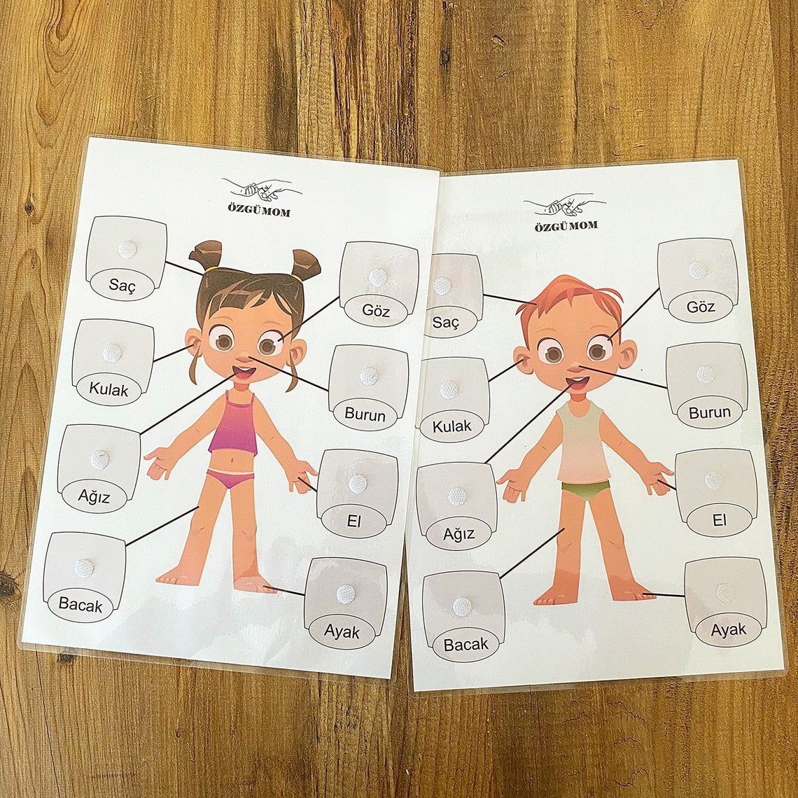Body Parts/body Parts Printable Activity/homeschool Montessori/learning ...