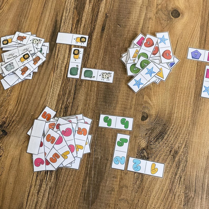 Animal Domino Game – Printable Matching Activity for Kids PDF - Etsy