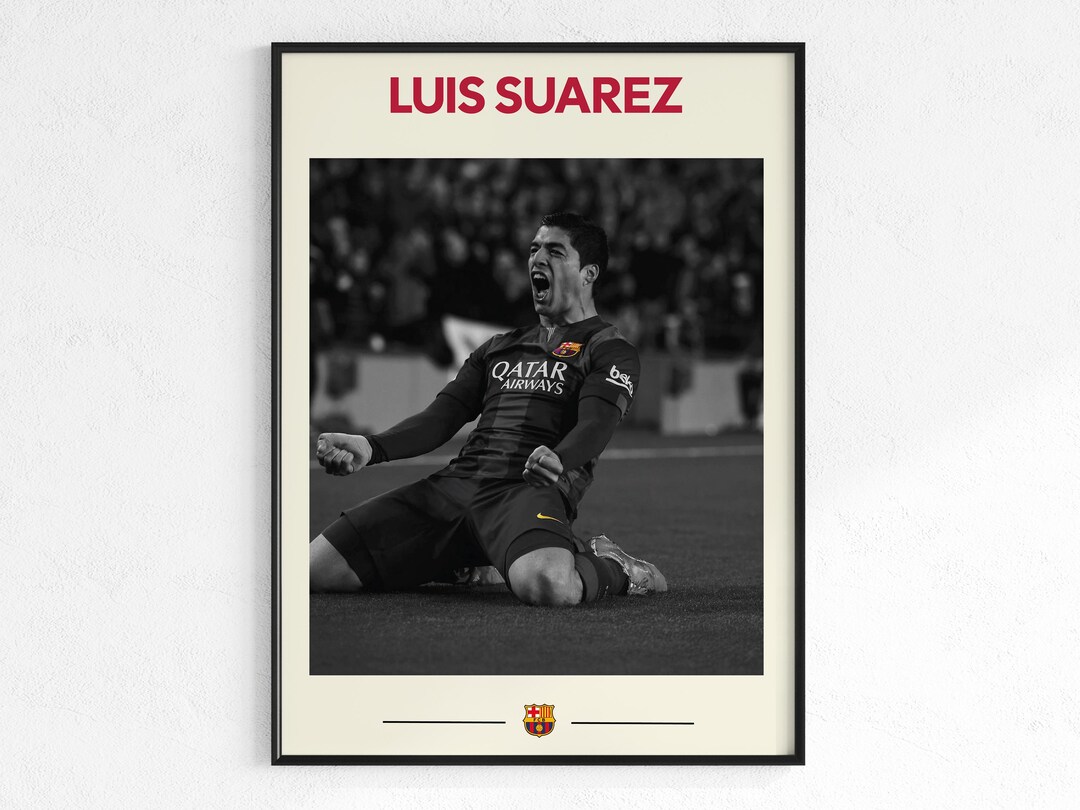 Luis Suarez Poster, Luis Suarez Barcelona, Luis Suarez Prints, Luis ...
