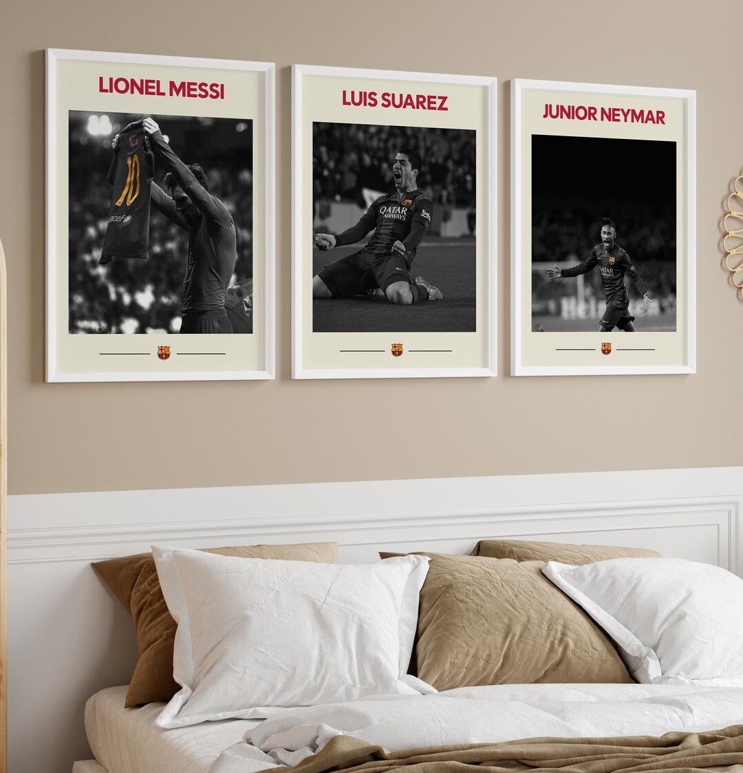 Msn Poster, Neymar Suarez Messi Poster, Messi Poster, Neymar Print ...
