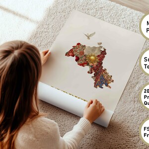 Kurdistan Poster – Kurdish Map, Traditional Art, Kurdish Culture, Wall ...