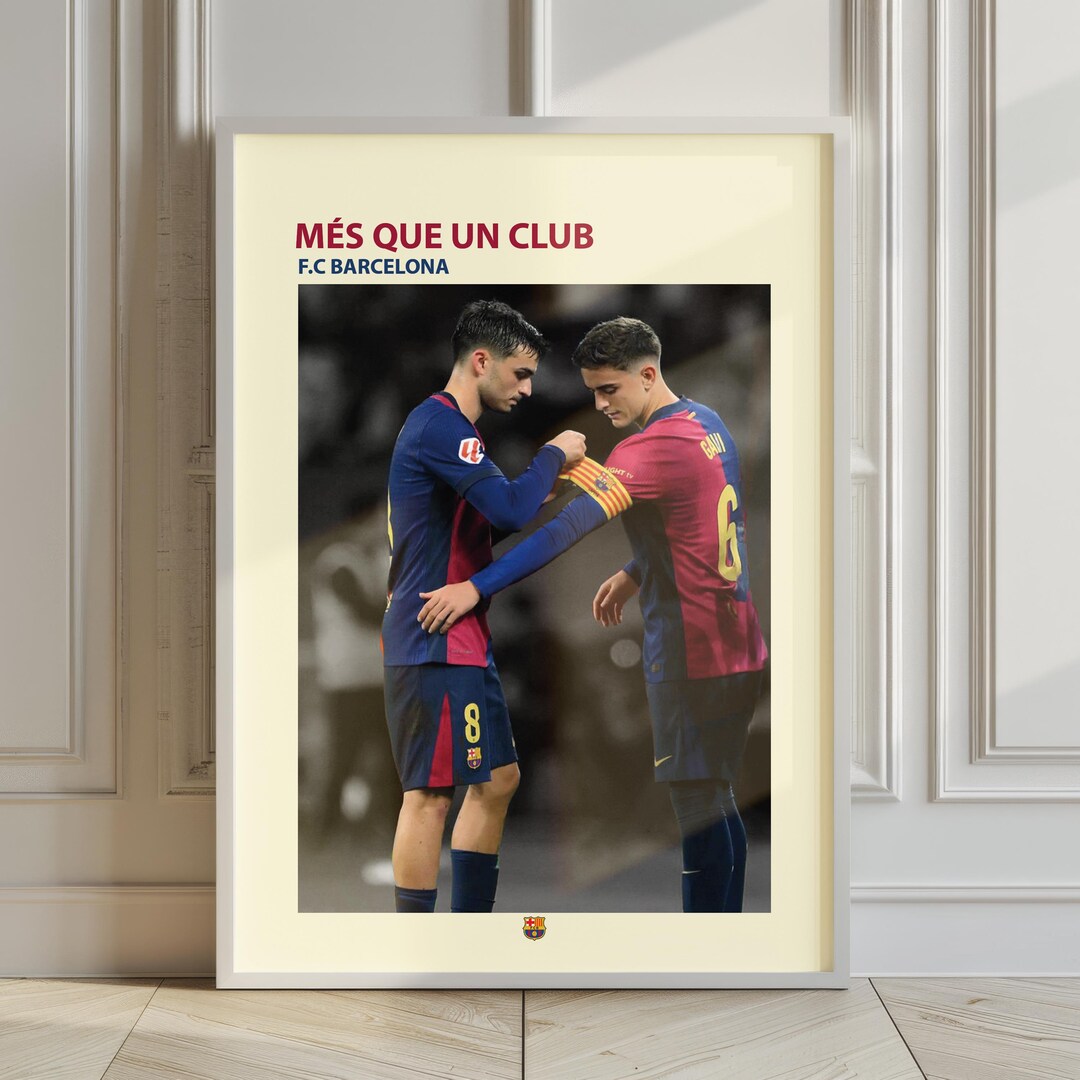 Gavi and Pedri Poster, FC Barcelona Poster, Gavi Poster, FC Barcelona ...