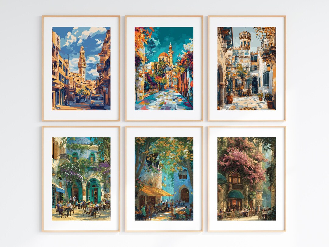 6 Damascus Posters, Damascus Posters, Damascus Prints, Damascus Art ...