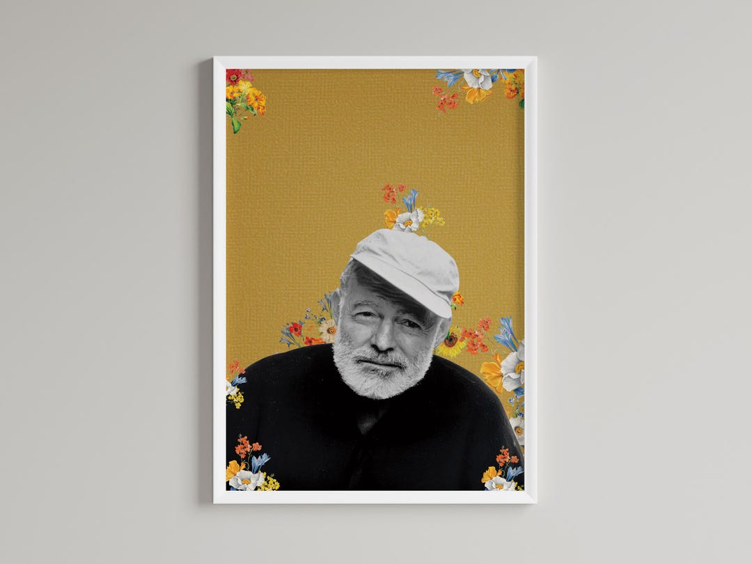Ernest Hemingway Poster, Ernest Hemingway, Ernest Hemingway Picture ...