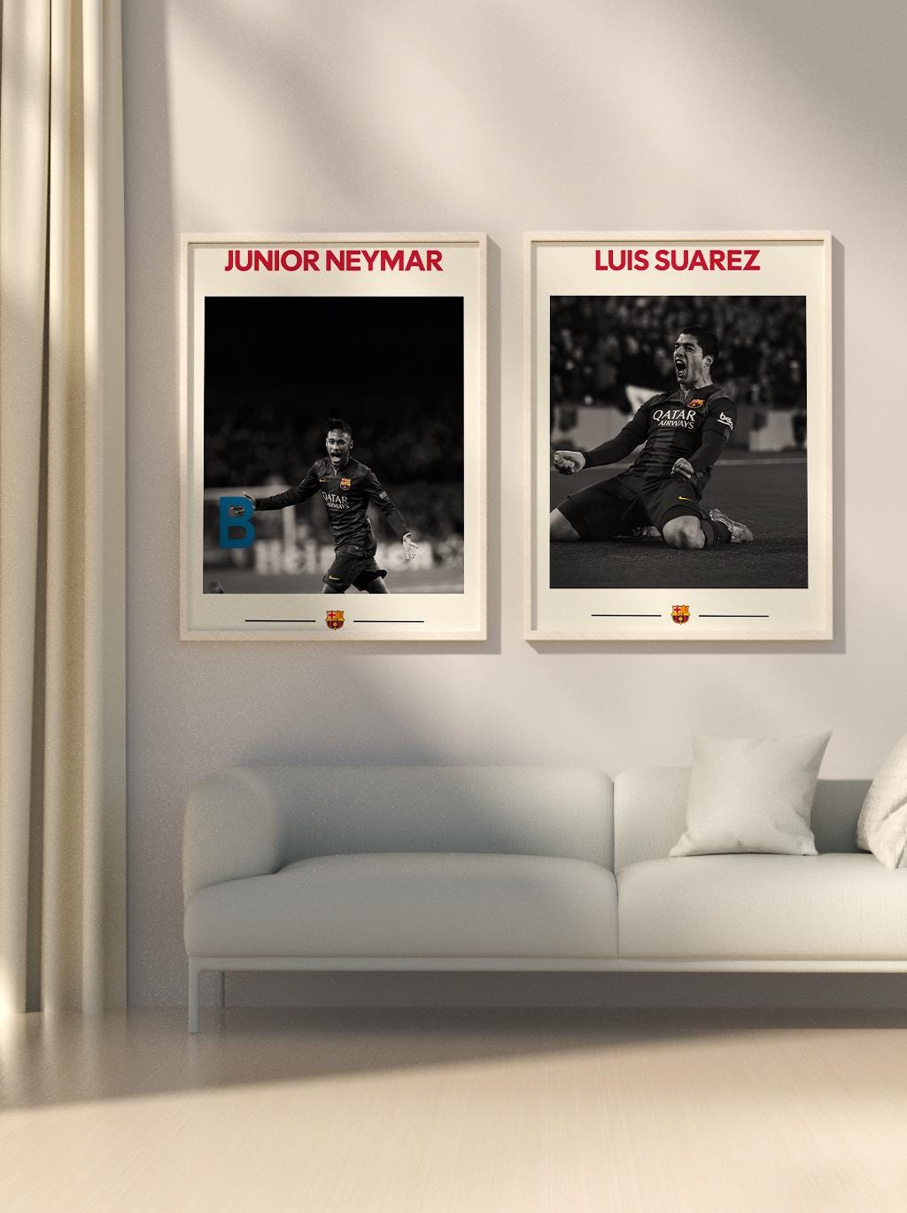 Msn Poster, Neymar Suarez Messi Poster, Messi Poster, Neymar Print ...