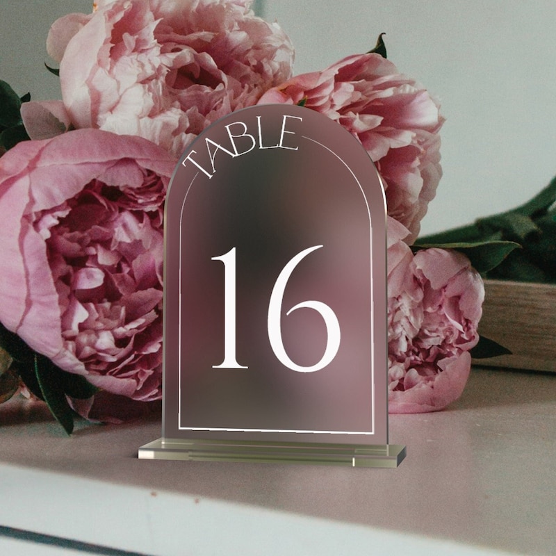 Acrylic Table Numbers Wedding - Etsy