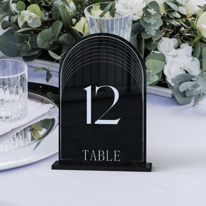 Acrylic Table Numbers Wedding - Etsy