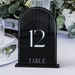 Black Acrylic Table Numbers, Table Numbers Wedding, Wedding Table ...