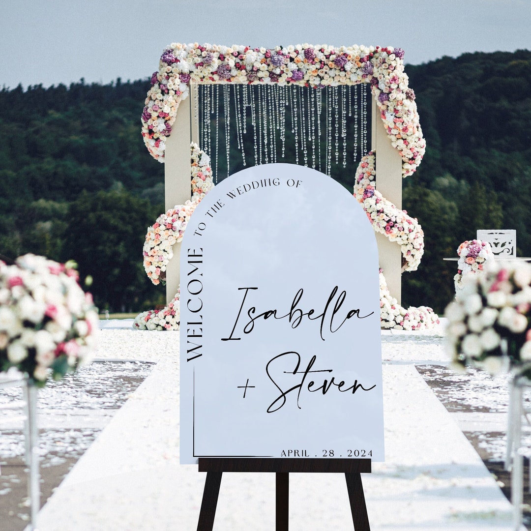 Wedding Entrance Sign, Welcome Wedding Sign, Wedding Decor ...