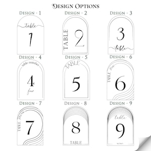 Black Acrylic Table Numbers, Table Numbers Wedding, Wedding Table ...